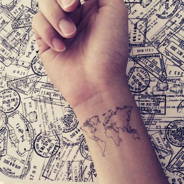 27 Of The Best Wrist Tattoos For People Who Love Traveling Yourtango
